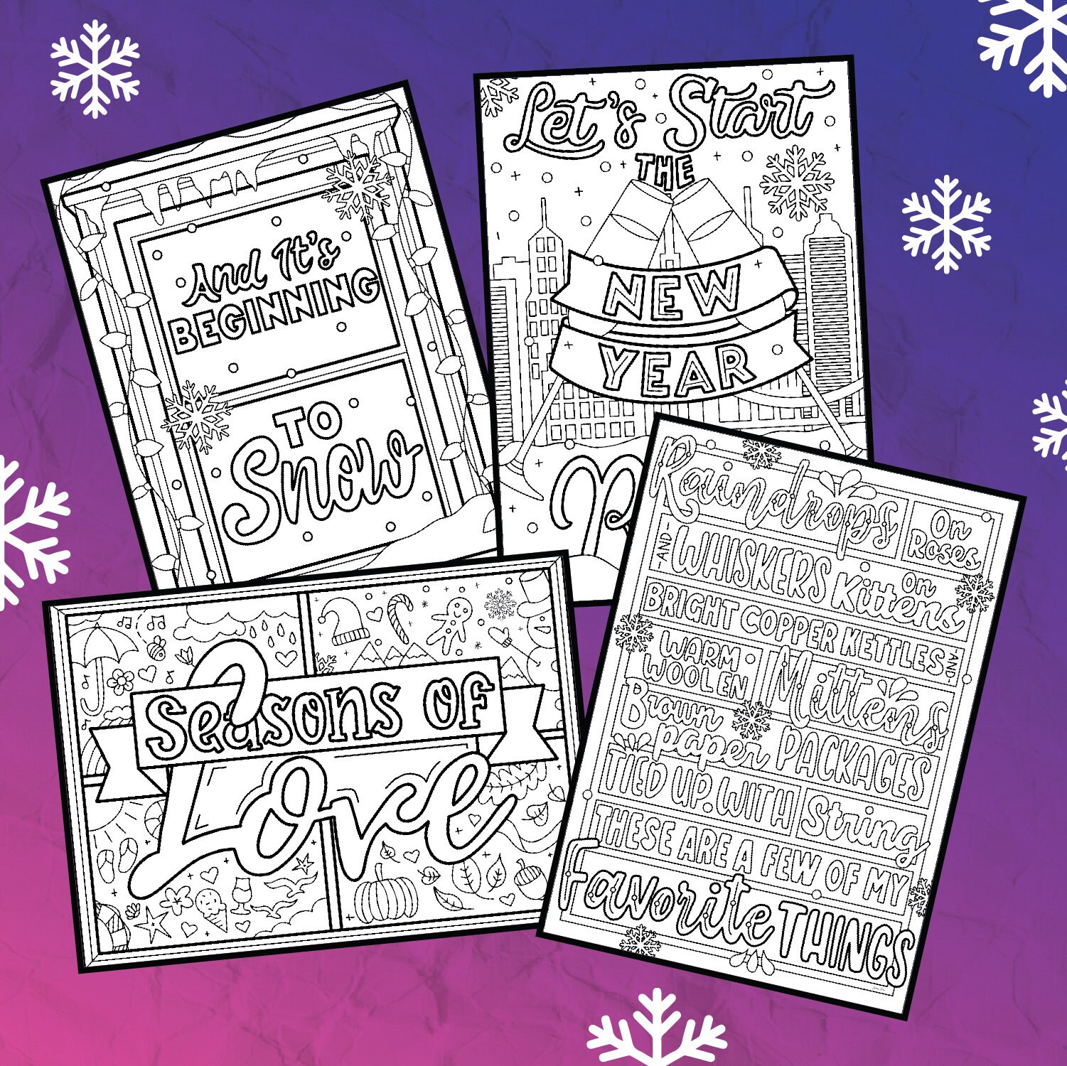 A Very Broadway Holiday Coloring Pages Broadway Musical - Etsy