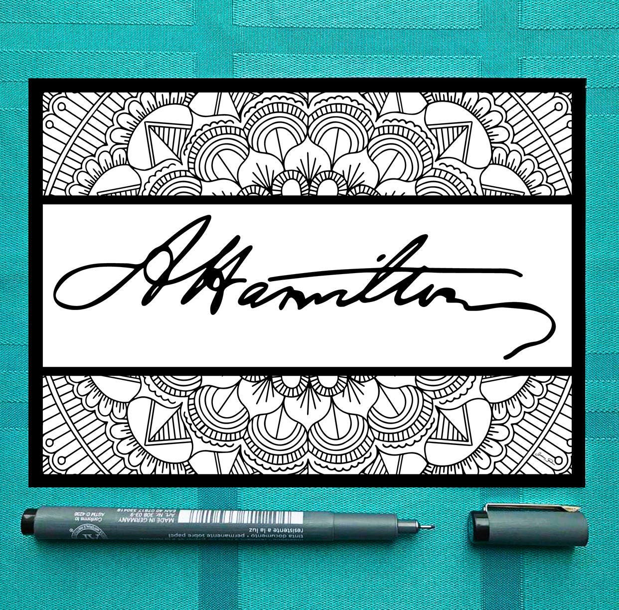 HAMILTON Fan Coloring Pages | Set of 4 | Legacy | Greatest City | Teach ...