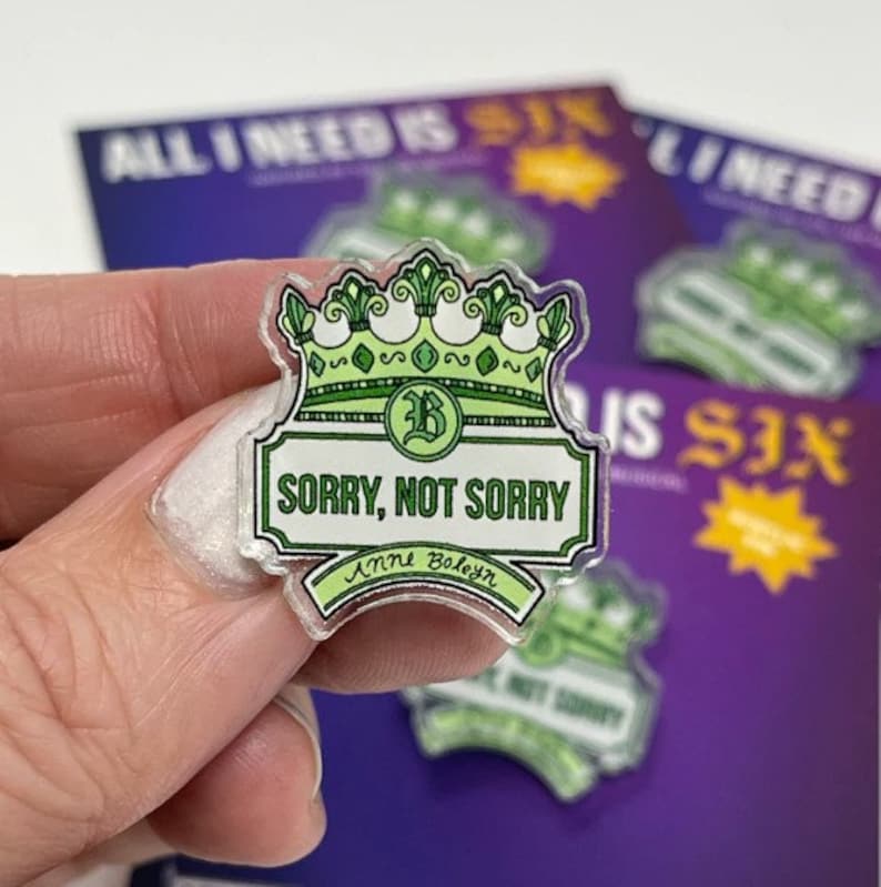 SIX Pins All I Need is Six SET of 6 Acrylic Broadway - Etsy