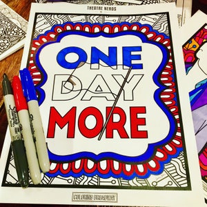 Printable Les Miserables Coloring Pages | Set of 4 Digital Downloads ...