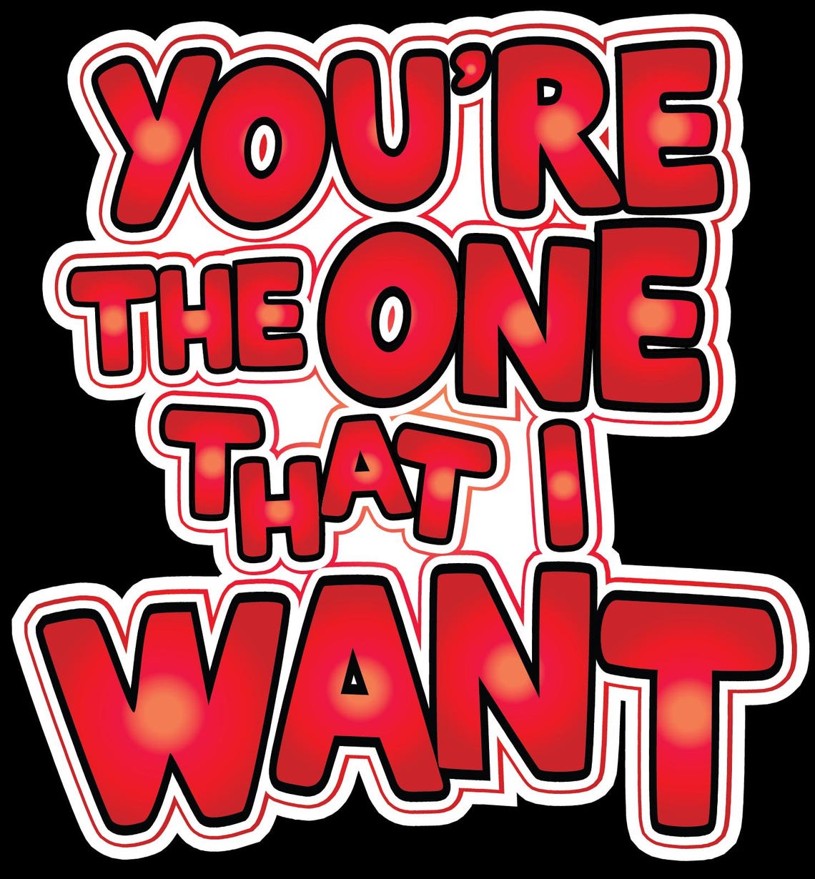 GREASE Musical Sticker | Set of 1x, 5x, 10x | Die Cut | Broadway Nerds ...