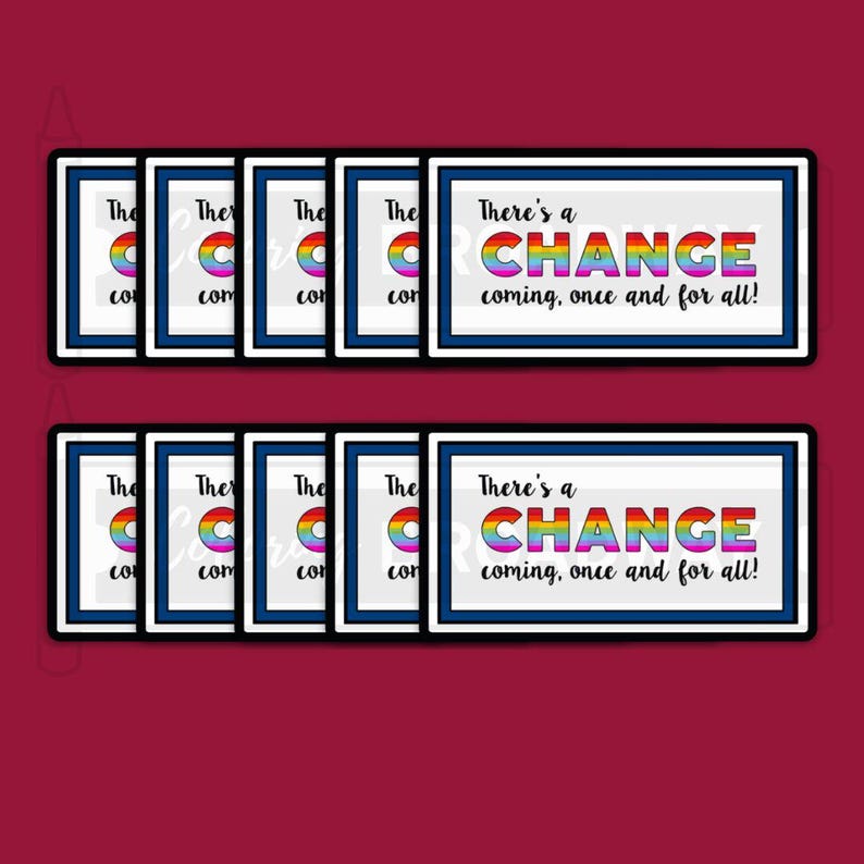 NEWSIES Fan Stickers | There's a Change Coming | Set of 1x, 5x, 10x ...