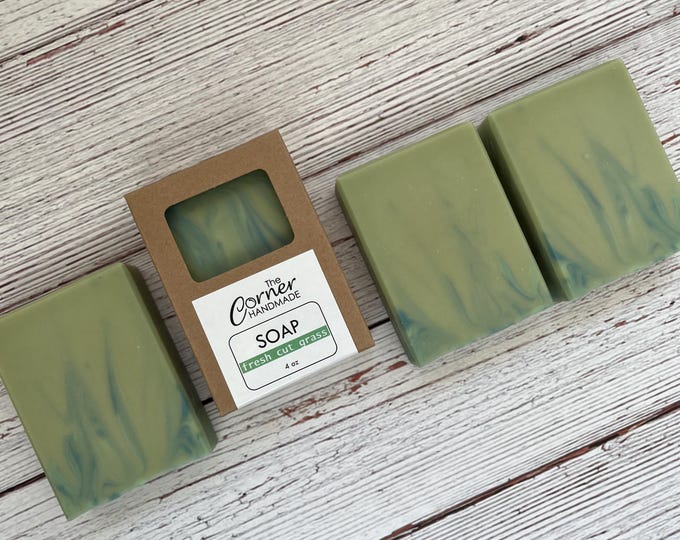 Fresh Cut Grass Soap, Glycerin Soap Bar - Etsy