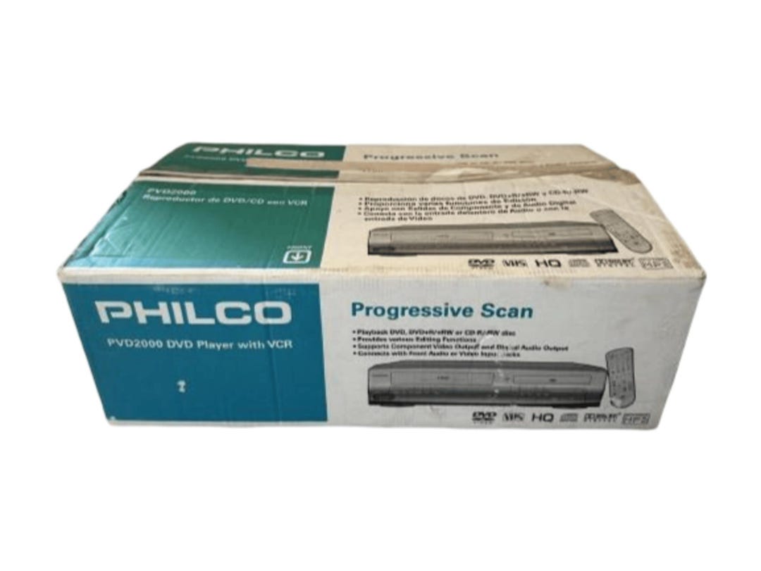 Brand New Philco PVD2000 DVD/VCR Combo Player W/ Original Accessories ...