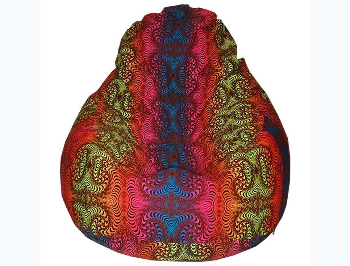 Giant Beanbag : Rainbow Fractal Psychedelic Printed Bean Bag | Etsy