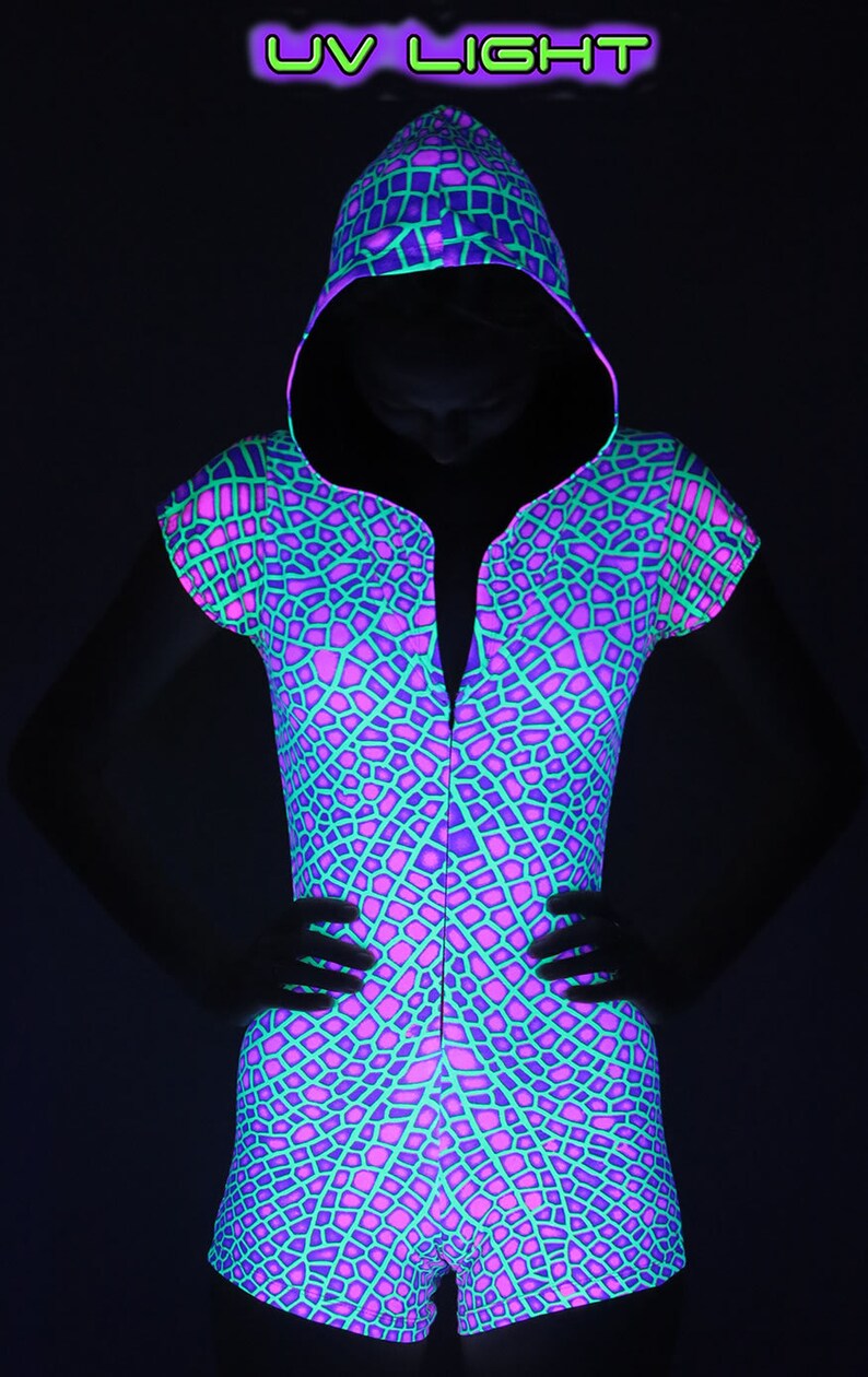 Psychedelic Bodysuit 'acid Dragonfly' Psy Clothing - Etsy