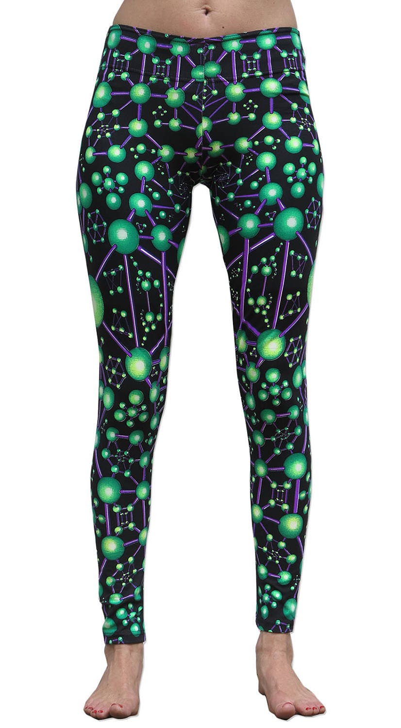 Trippy Tights Atomic Alien. Wide Waistband Leggings - Etsy