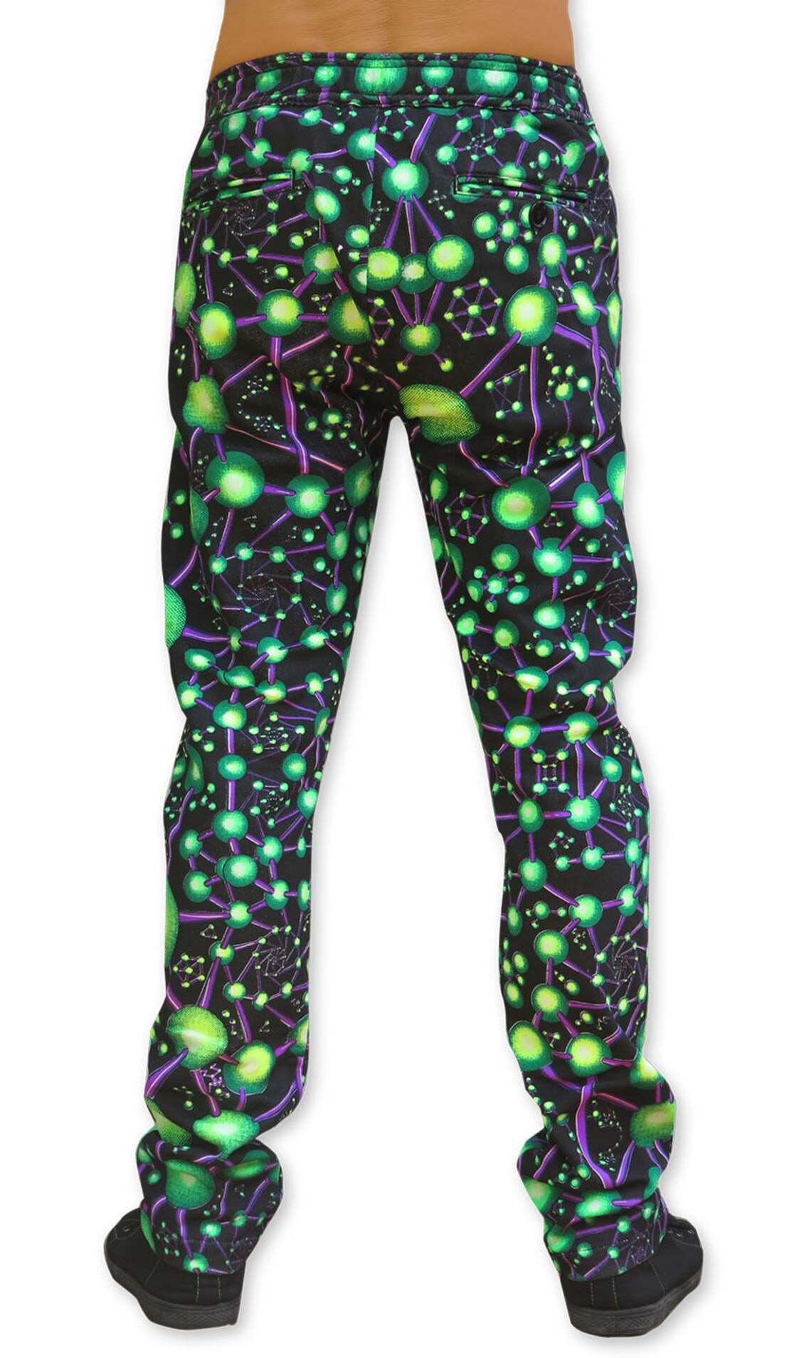 Chill Out Pants Atomic Alien Hand-printed Psychedelic Pants. - Etsy