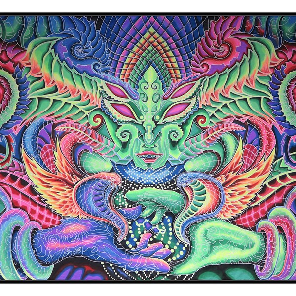 Psychedelic Tapestry - Etsy
