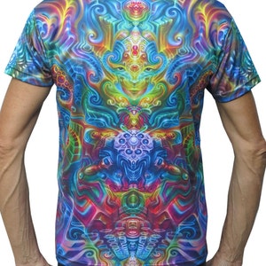Psychedelic T Shirt 'holographic Altar'. Trippy T Shirt, Festival T ...