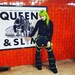 Spikey Black / UV Lime Microfibre Pants. Punk - Rave Trousers With Soft ...