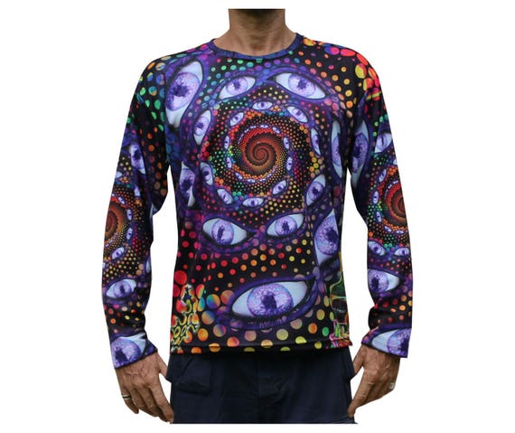 Psychedelic Long Sleeve T-shirt 'LSD Party' by Mad | Etsy
