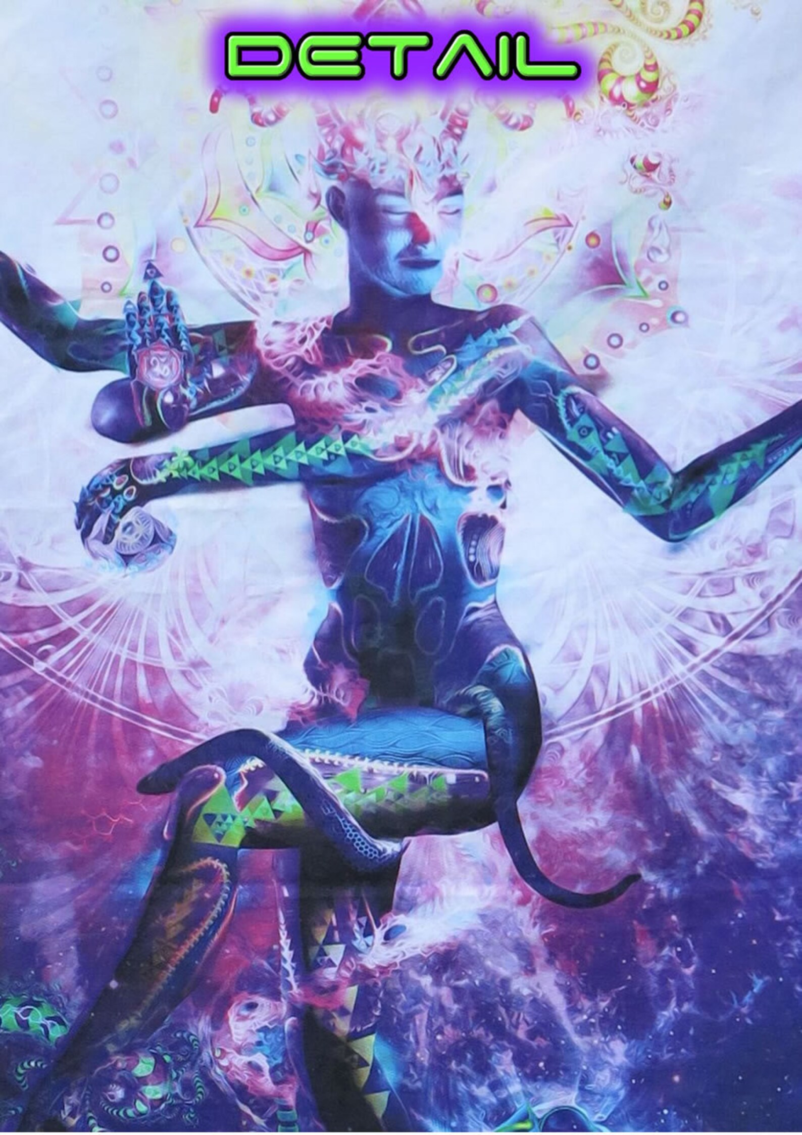 Trippy Wall Hanging Psychedelic Tapestry 'serpentine - Etsy