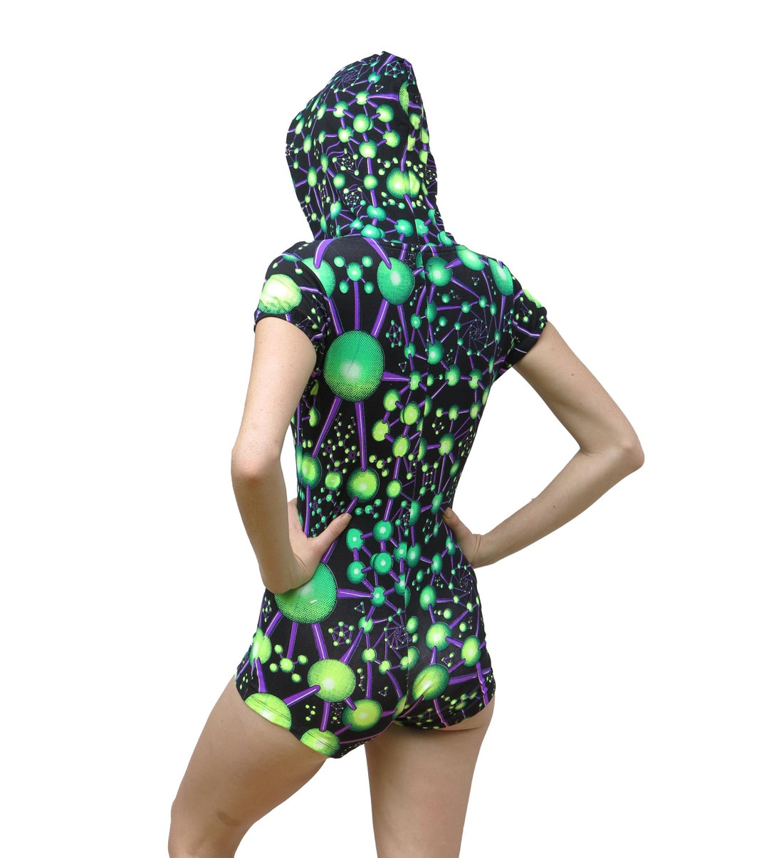 Psychedelic Bodysuit, 'atomic Alien' Psy Clothing, Goa Clothing. UV ...