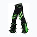 Spikey Pants : Black Trousers With Soft Spikes, UV Lime Piping and ...