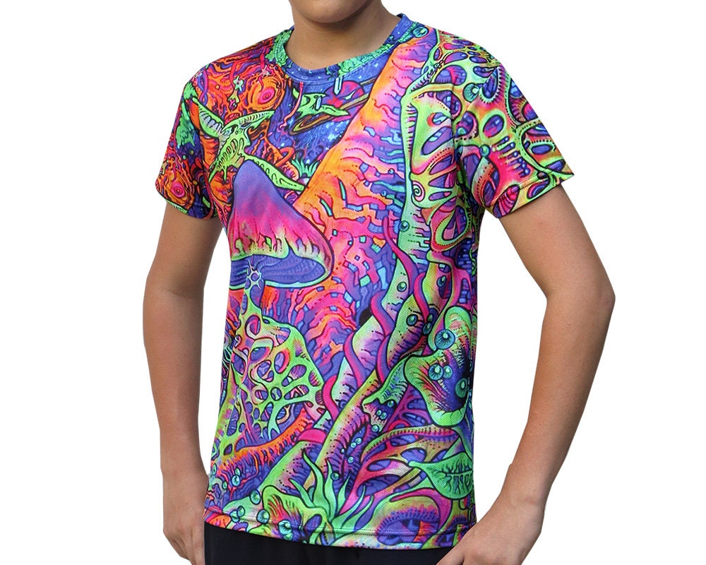 Psychedelic T shirt 'Psy Shroom'. Trippy T shirt | Etsy