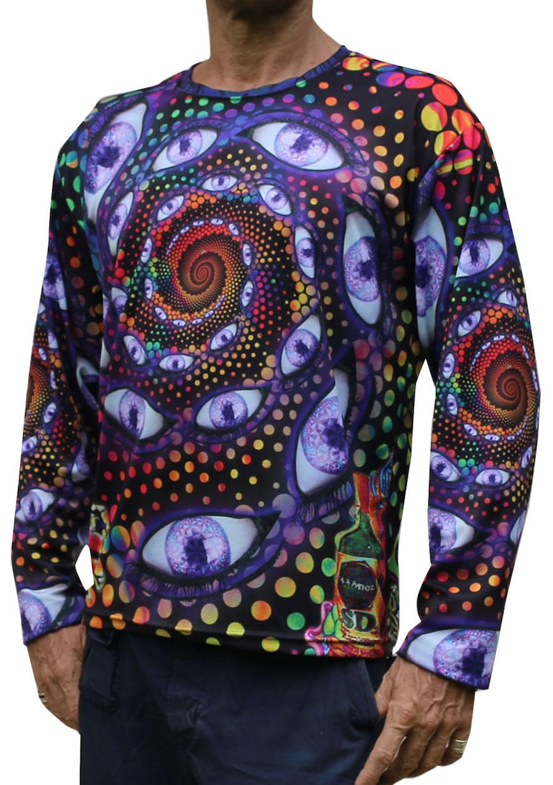 Psychedelic Long Sleeve T-shirt 'LSD Party' by Mad - Etsy