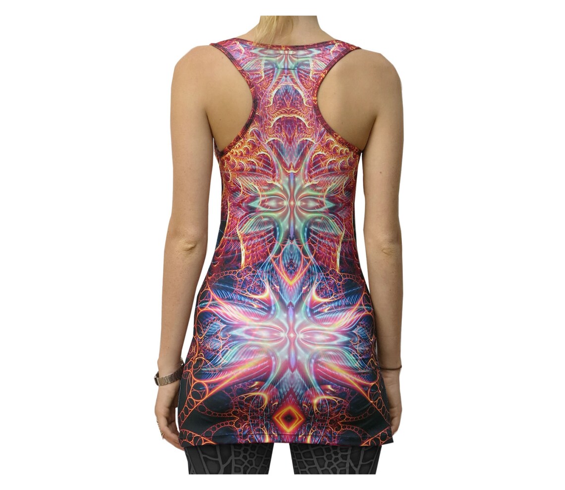 Psychedelic Top / Mini Dress 'devine Seraphim'. Trippy | Etsy