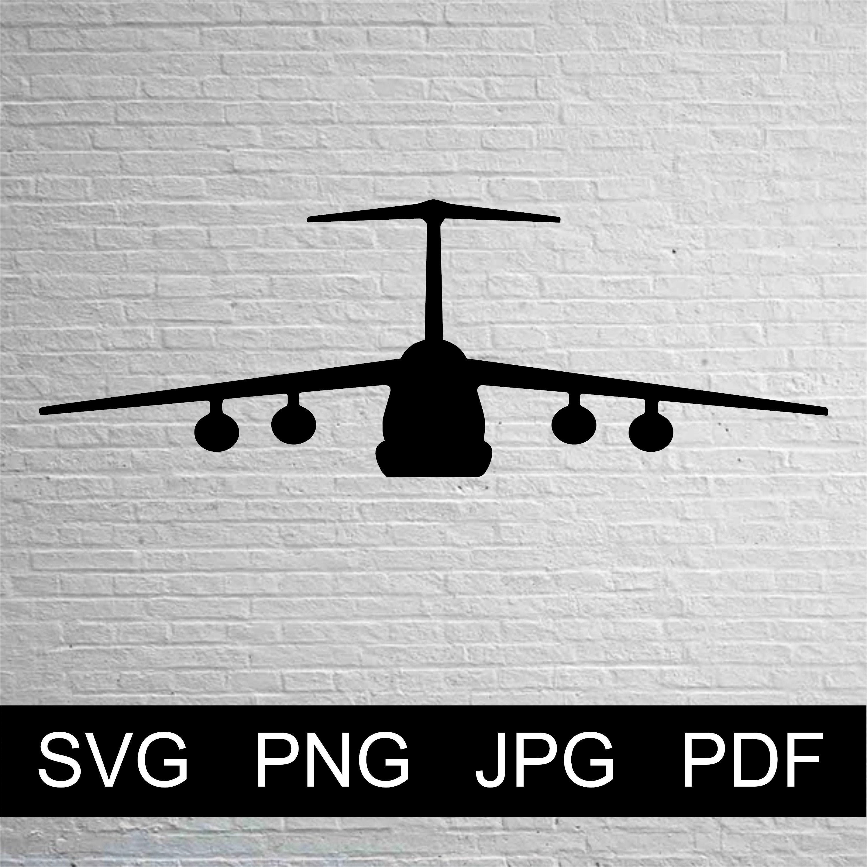 Vector C-5 Galaxy Airplane SVG Png Jpg Pdf Studio Studio3 | Etsy
