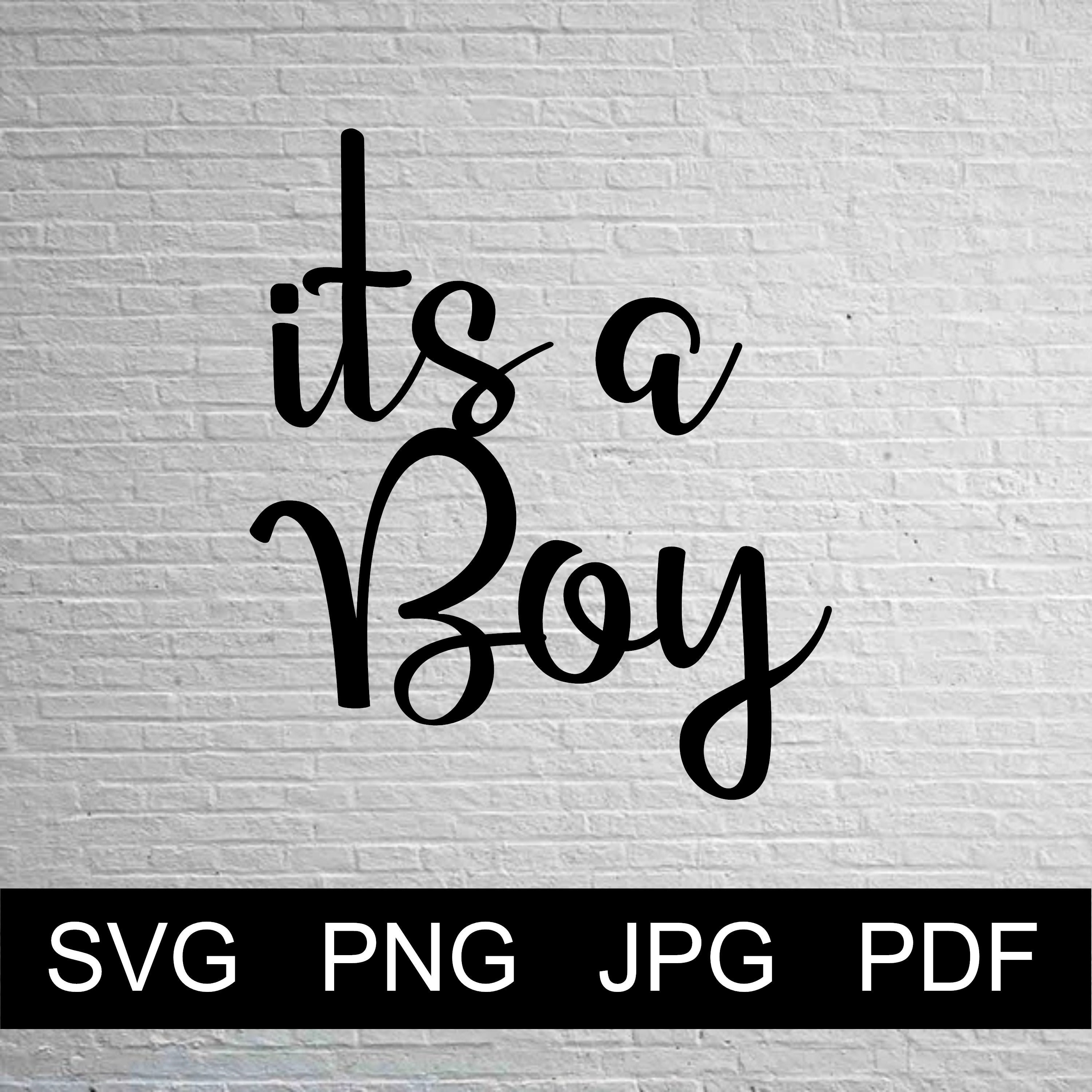 Vector IT'S A BOY svg Png Jpg Pdf Studio Studio3 | Etsy