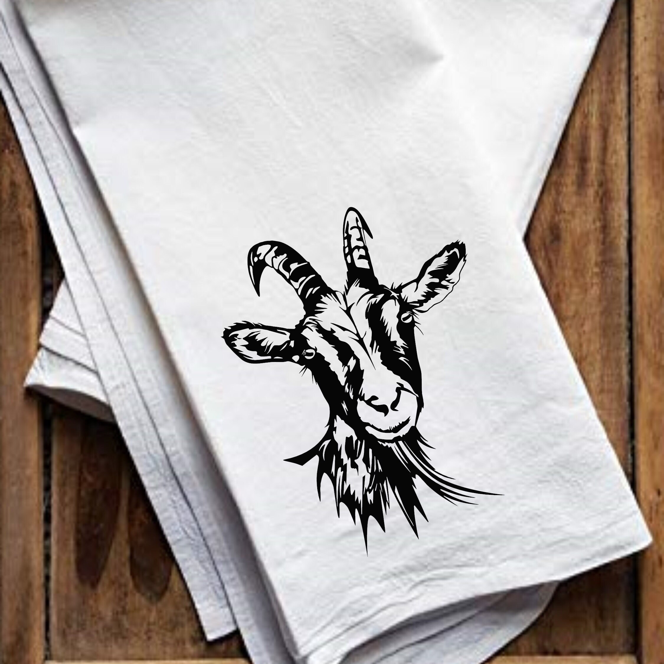 GOATS SET B Flour Sack Towel Tea Towel Dish Towel Farm - Etsy