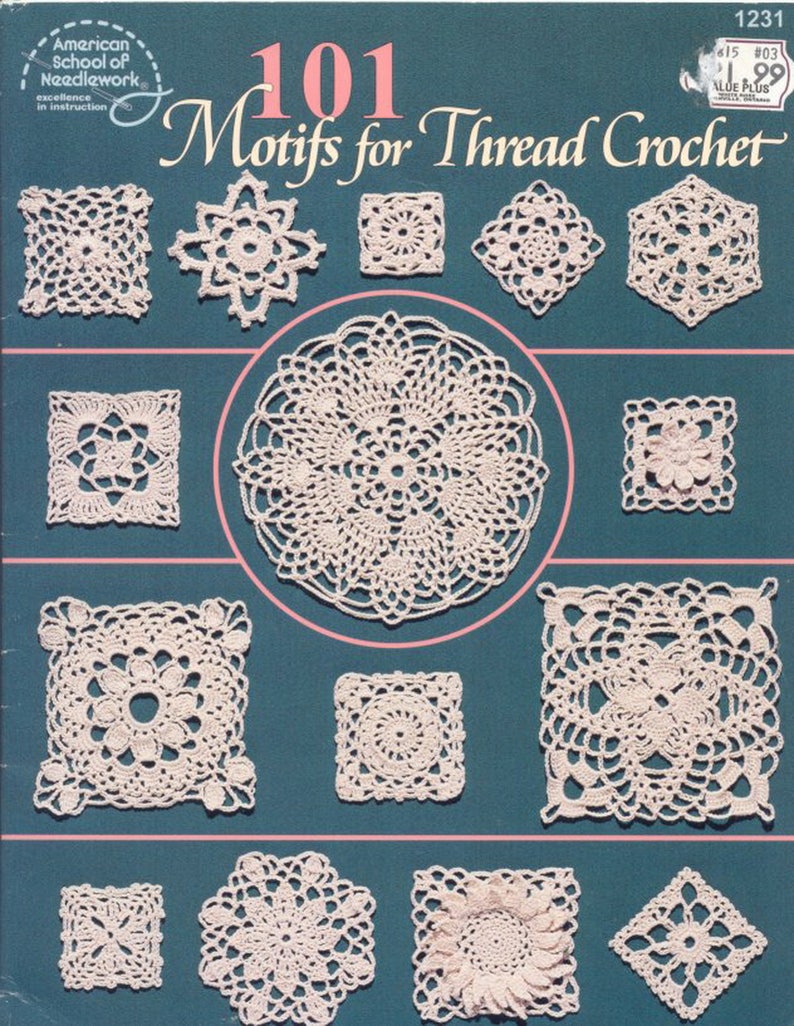 Motifs Crochet | Crochet Lace Pattern | Doily Pattern Books | Mini ...