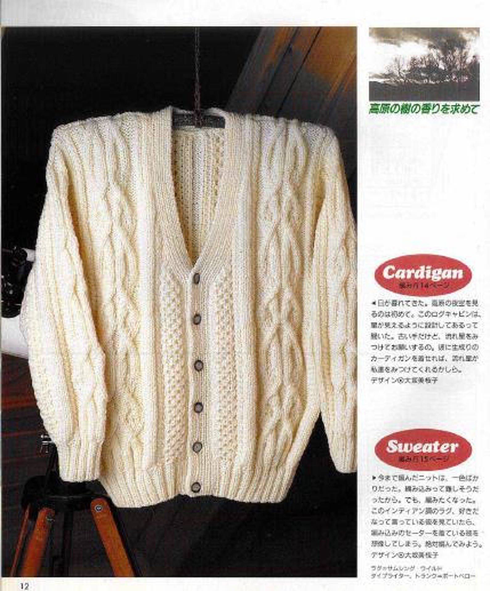Ebook Knit Men Sweater Japanese Knit Pattern Book - Etsy