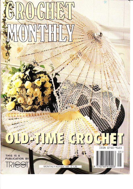 Crochet Monthly 189 Crochet Book Crochet Doilies Magazine | Etsy