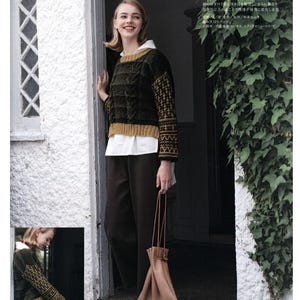 Japanese Knitting Pattern Book | Japanese Knitting Ebook | Aran Knit Sweater | Pdf File ...