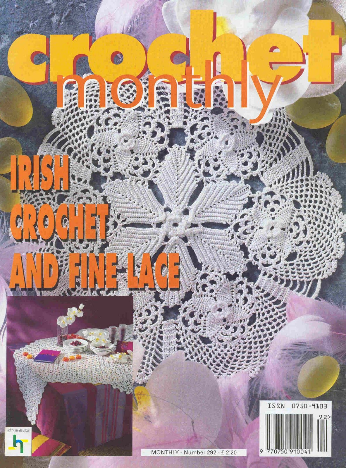 Crochet Monthly 292 Crochet Book Crochet Doilies Magazine - Etsy
