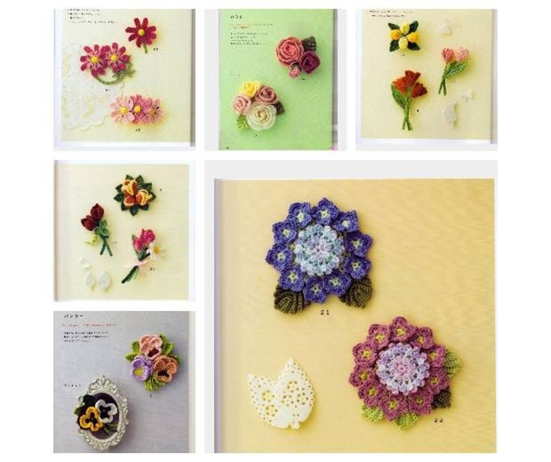Crochet Accessories Crochet Flower Flower Crochet Book - Etsy
