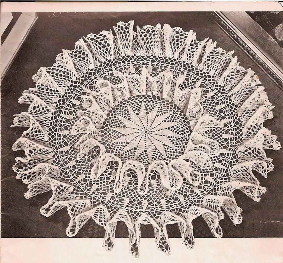 50s Vintage Doily Pattern | Crochet Vintage Lace Doily | Pdf File ...