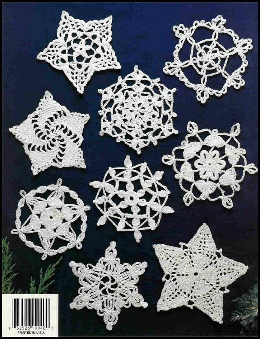 Snowflakes and Stars Crochet Book Snowflakes Pattern Crochet - Etsy