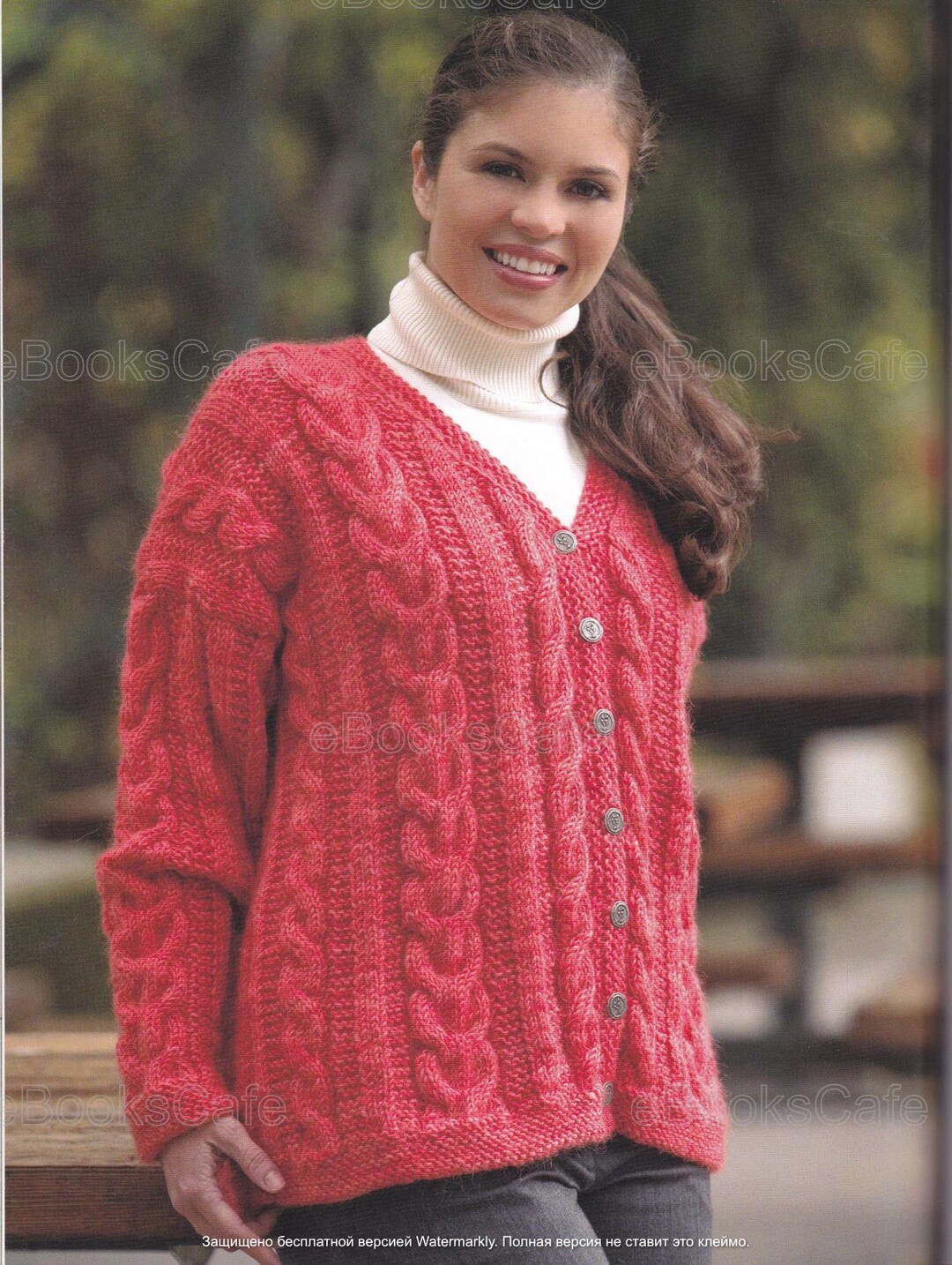 Knitting Cardigan Pattern Pdf File Classic Elegant Knit Knit Cardigan ...