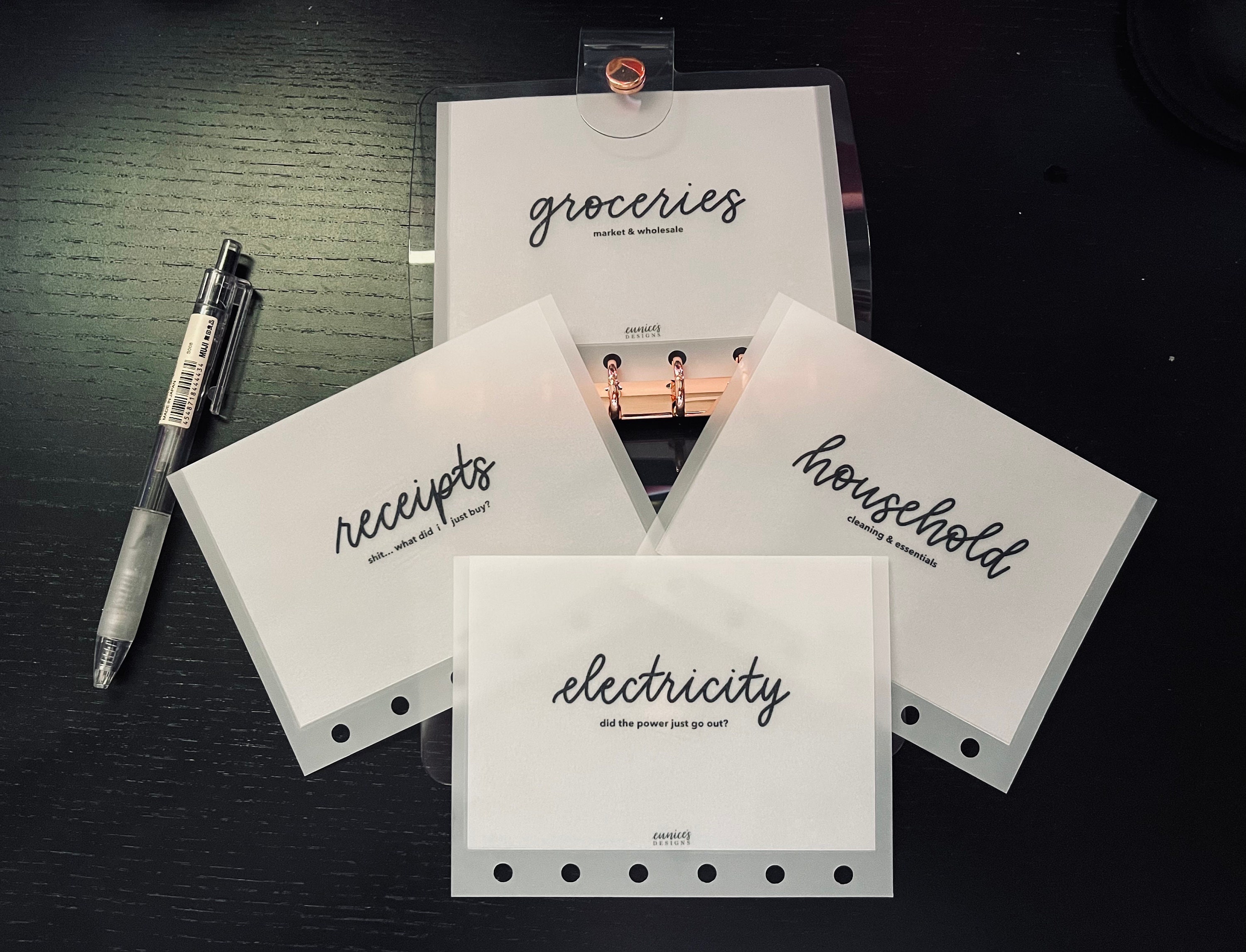 Personalized Custom Handwritten A7 Cash Envelopes in Cursive - Etsy