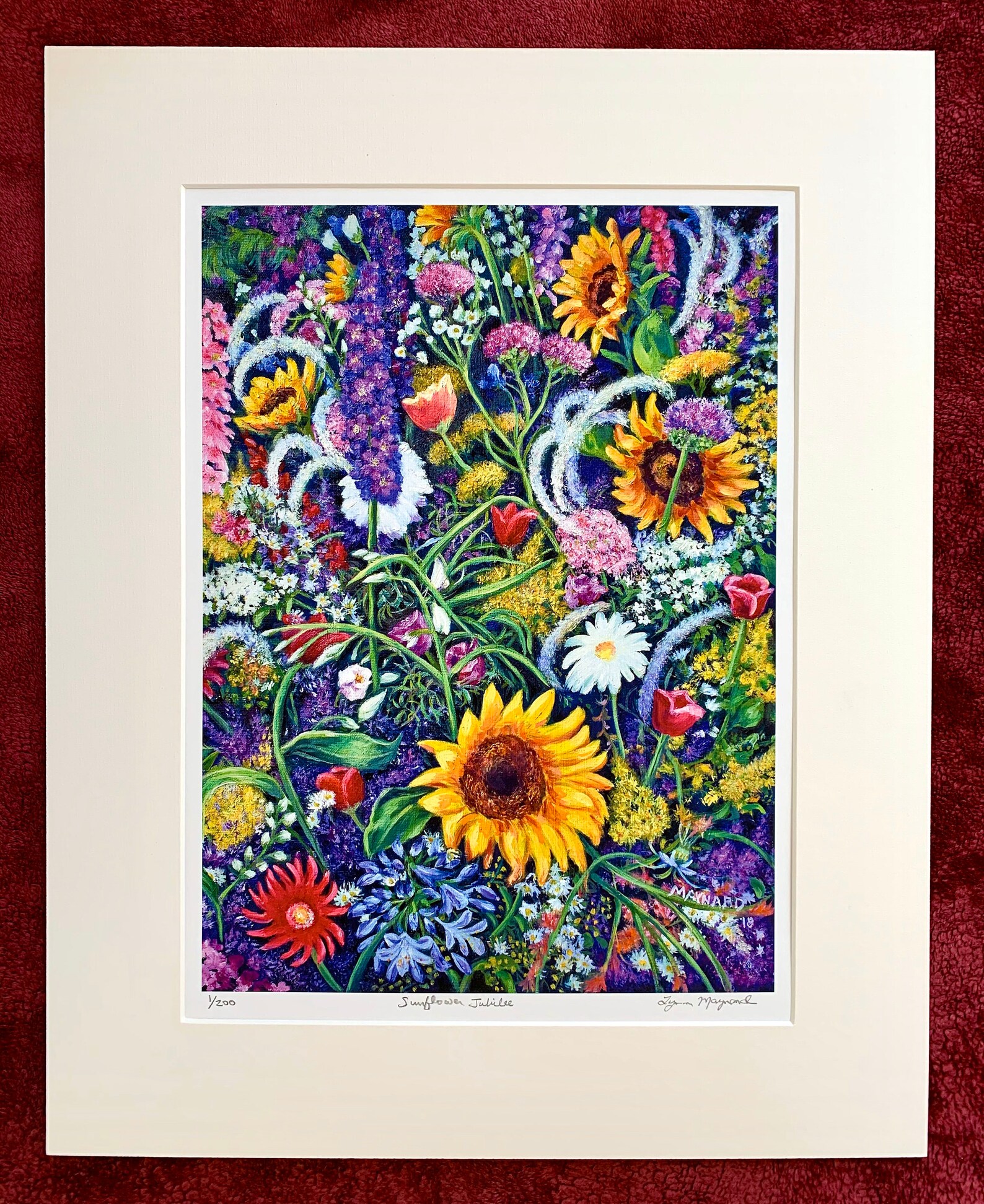 Sunflower Jubilee Limited Signed Print - Etsy