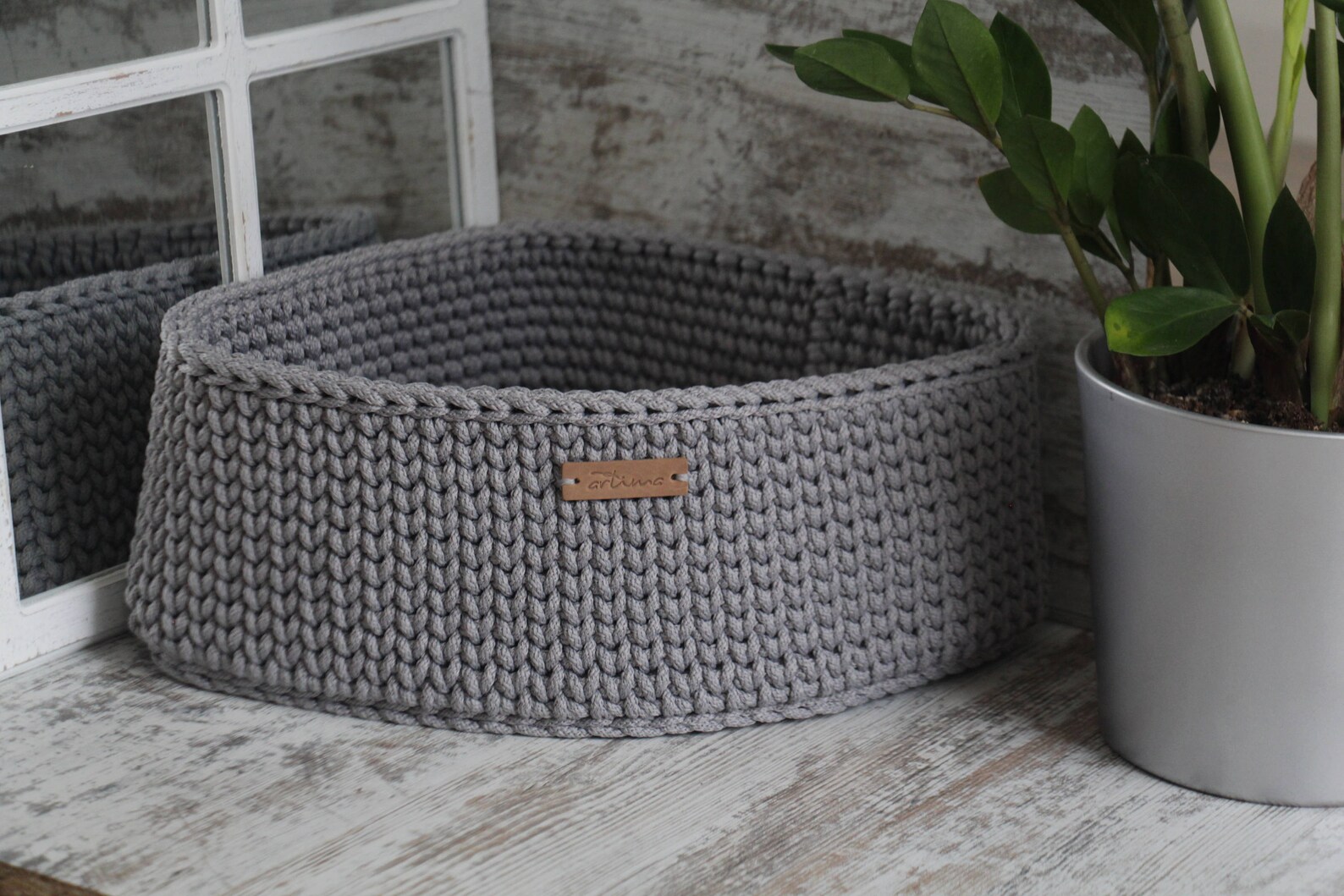 Triangle Basket Corner Basket Crochet Basket Home Storage | Etsy