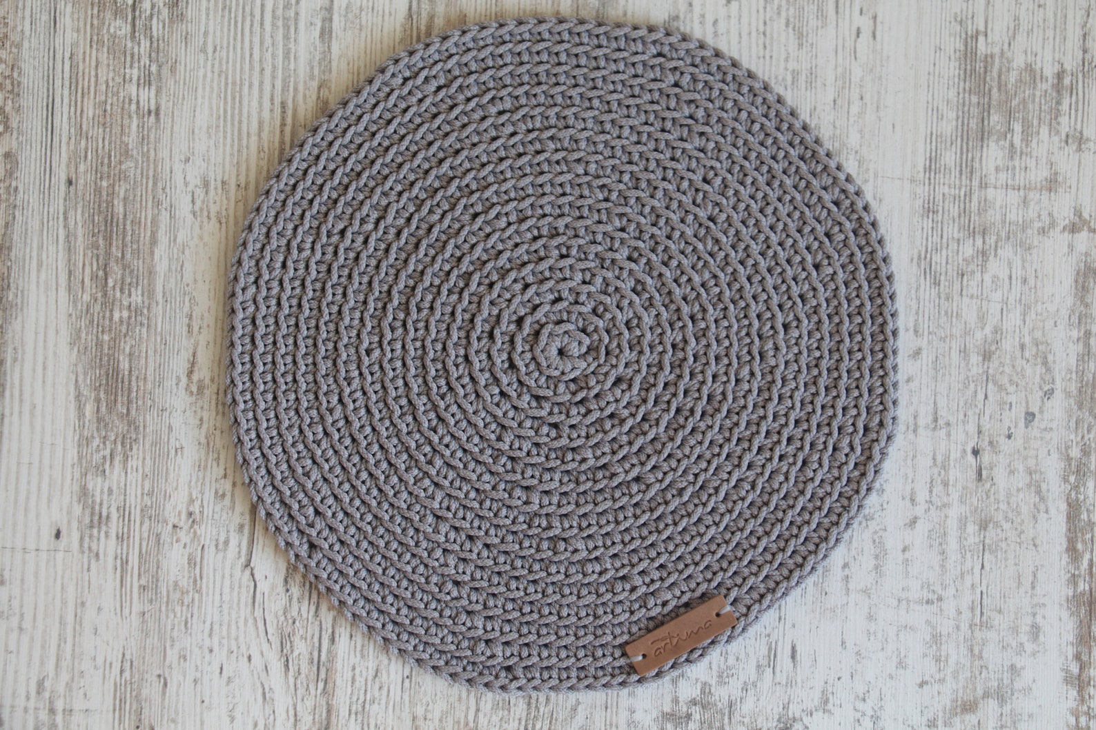 Gray Crochet Table Mats Set of 6 Placemats Set of 8 Table | Etsy