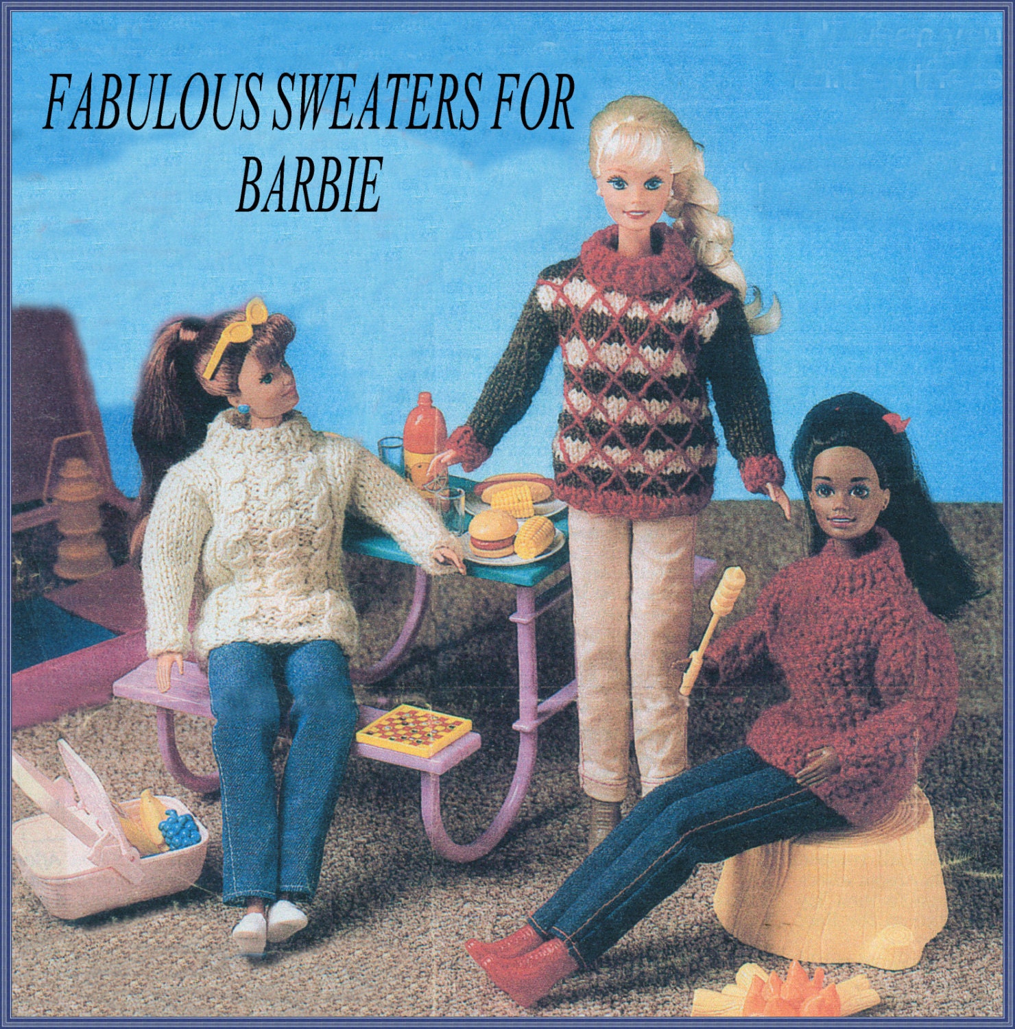 Knitting Pattern for 3 Sweaters for Barbie. - Etsy