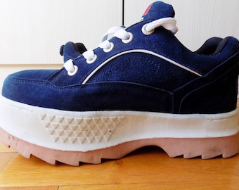 Vintage Wind Platform Rave Sneakers/90's Techno Rave | Etsy