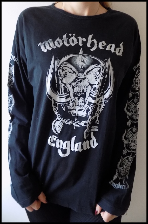 RARE Vintage 90's Motorhead England Long Sleeve T-shi… - Gem