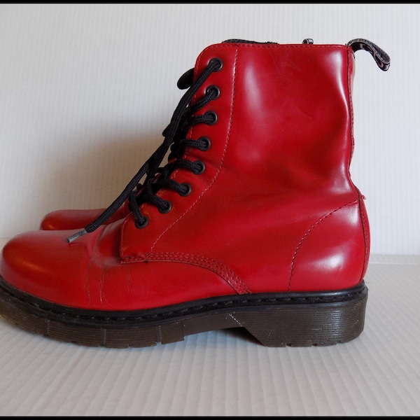 Leather Combat Boots - Etsy