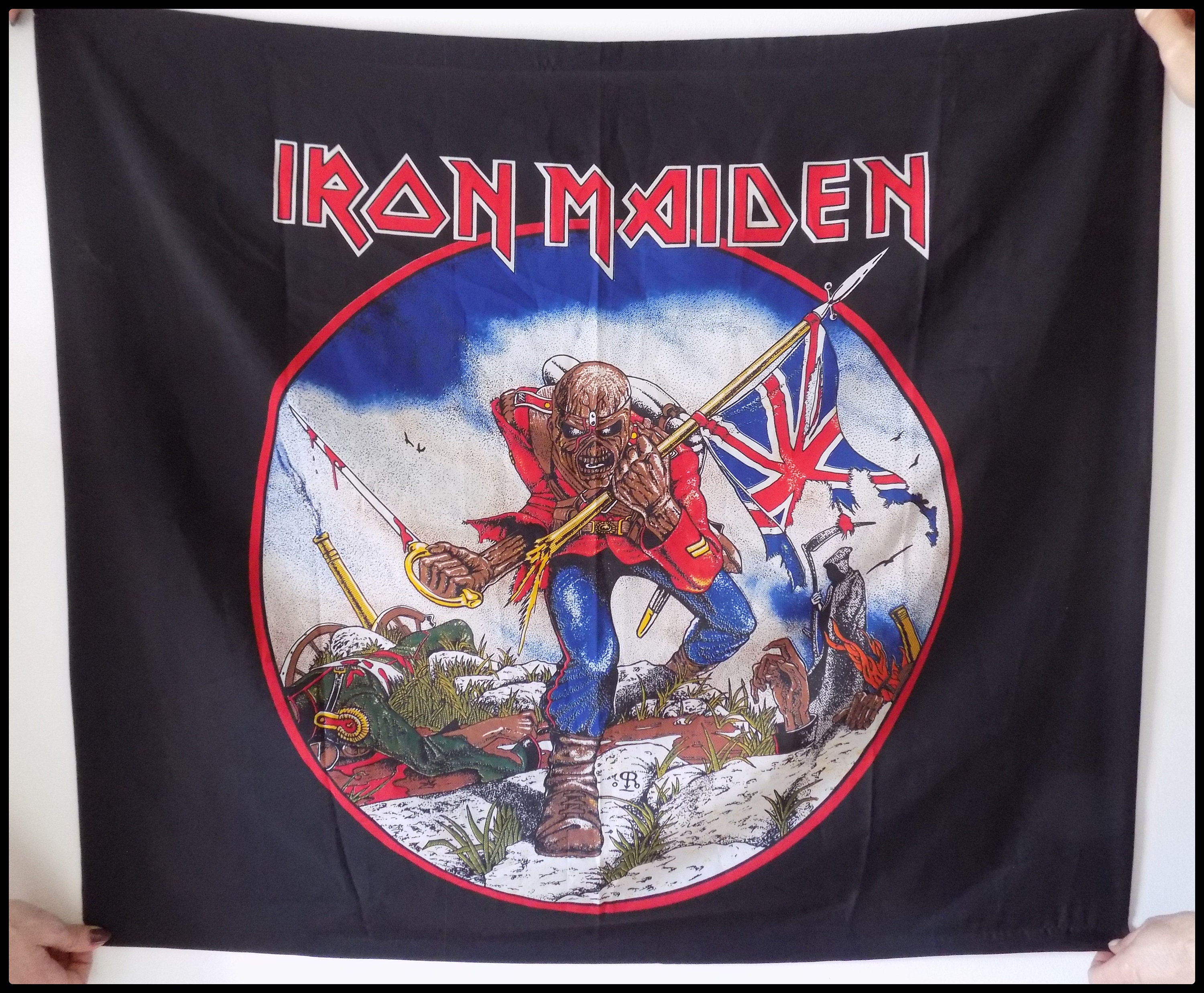 Vintage Iron Maiden Wall Flag Concert Flag - Etsy