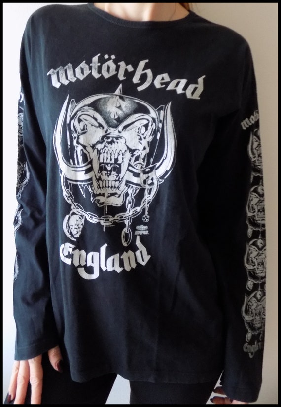 RARE Vintage 90's Motorhead England Long Sleeve T-shi… - Gem