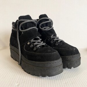 Y2K Black Platform Sneakers - Etsy