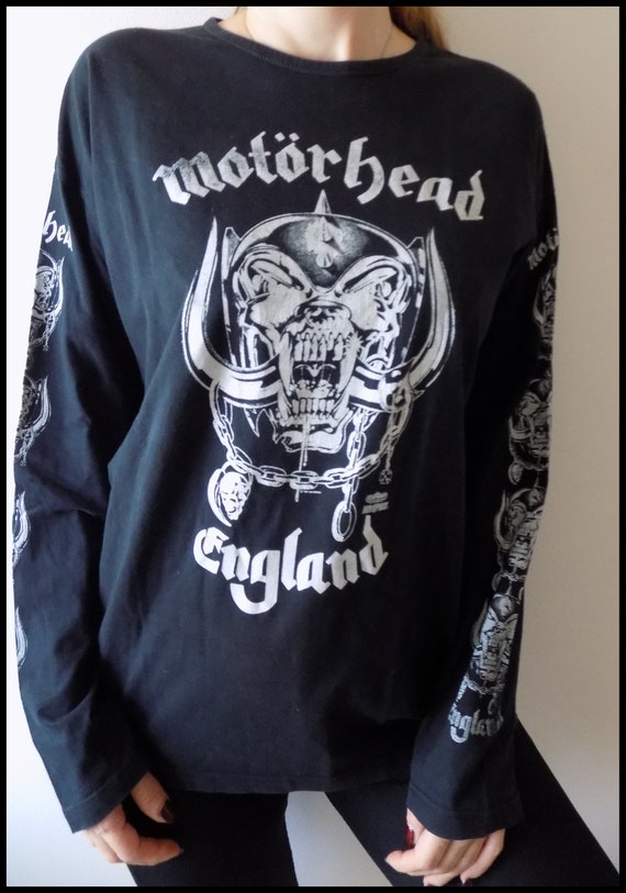 RARE Vintage 90's Motorhead England Long Sleeve T-shi… - Gem