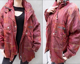 Metallic Red Jacket - Etsy