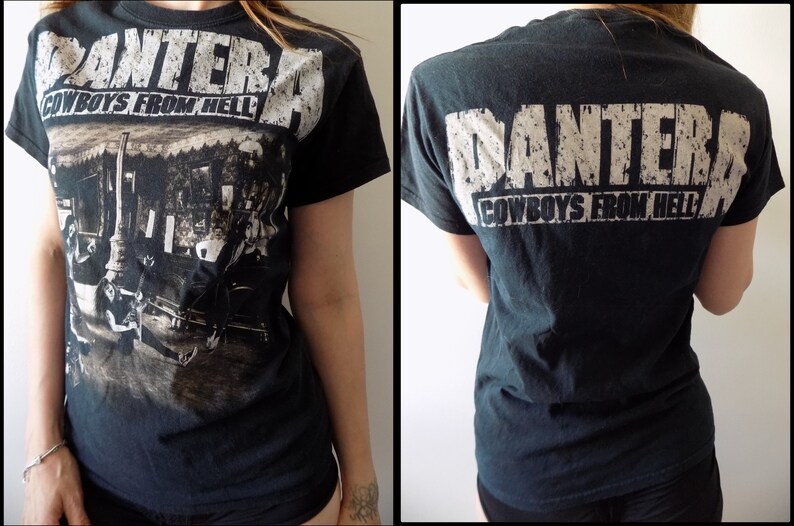 Y2K Pantera Cowboys From Hell T-shirt - Etsy