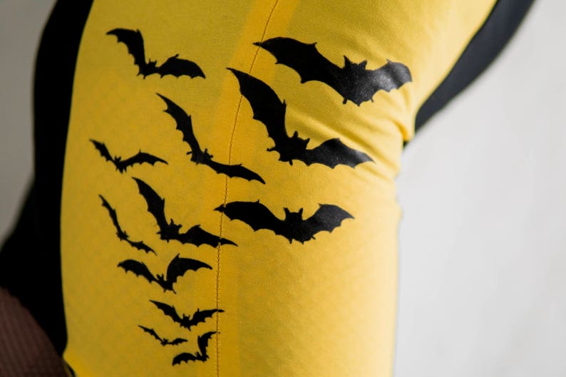 Handmade Goth-industrial Yellow/black Dress With Leather - Etsy