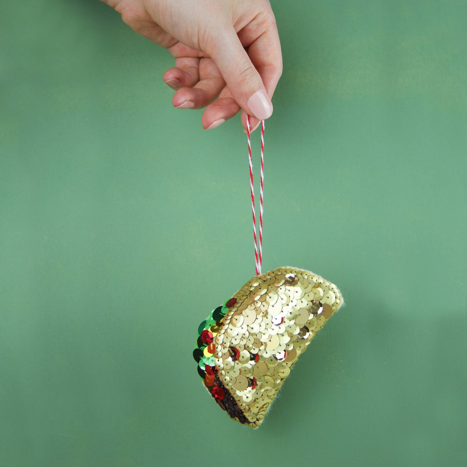 Luxury Heirloom Taco Handmade Sequin Ornament MADE TO ORDER - Etsy